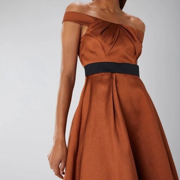coast | Dresses | Coast Lizetta Bardot Maxi Dress 286 New Gold Copper ...